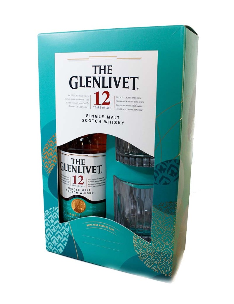 Glenlivet malt Whisky Gift Box with Glasses (0,7l)